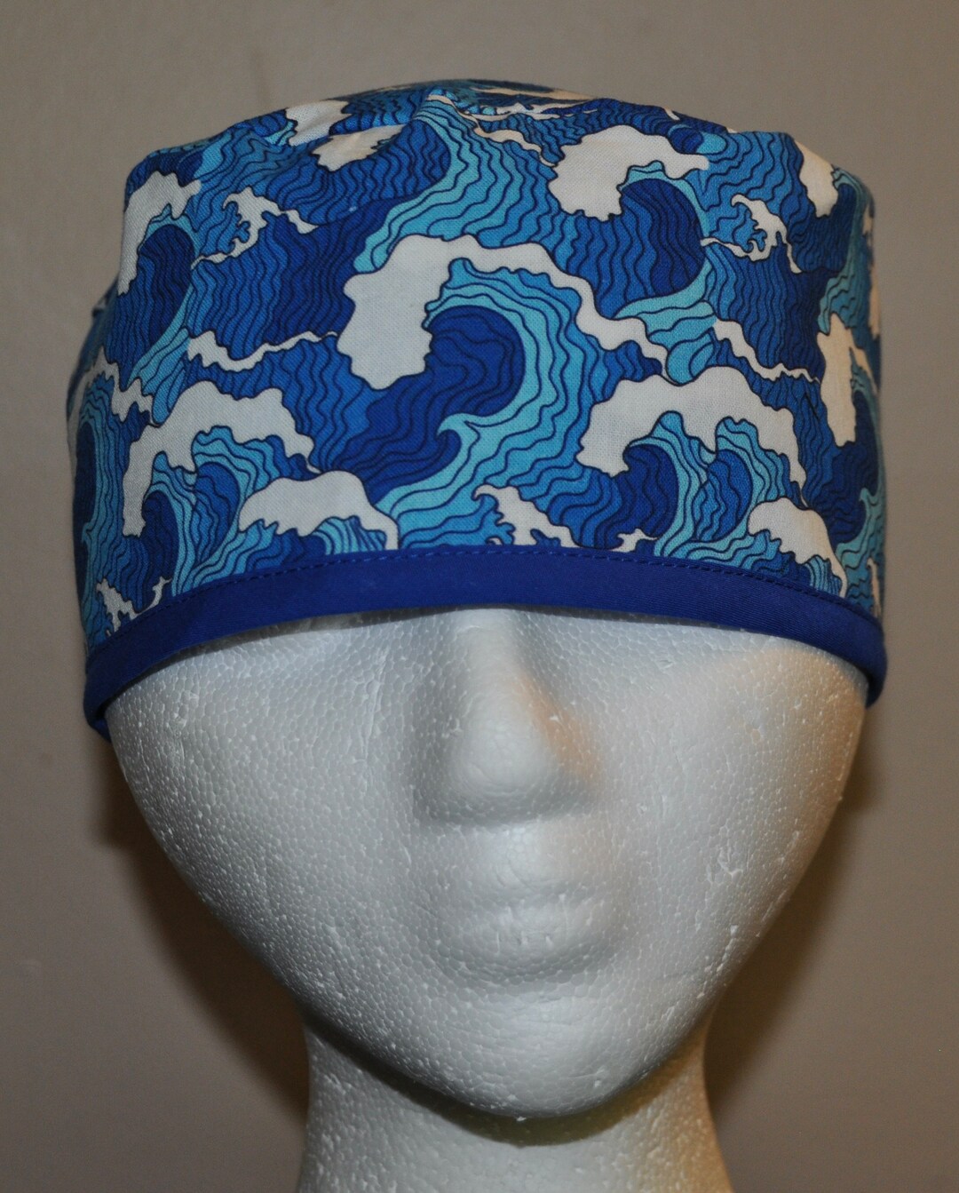 Men's Japanese Wave Style Similar to the Great Wave off Kanazawa Scrub ...