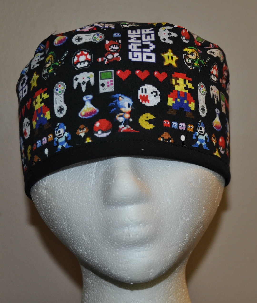 Men's Retro Video Game Characters Scrub Cap Hat - One Size Fits Most - Etsy