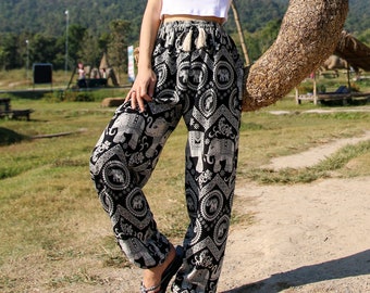 Bohemian Boho Yoga Pants - Etsy