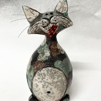 Céramic Raku Puffin - Etsy