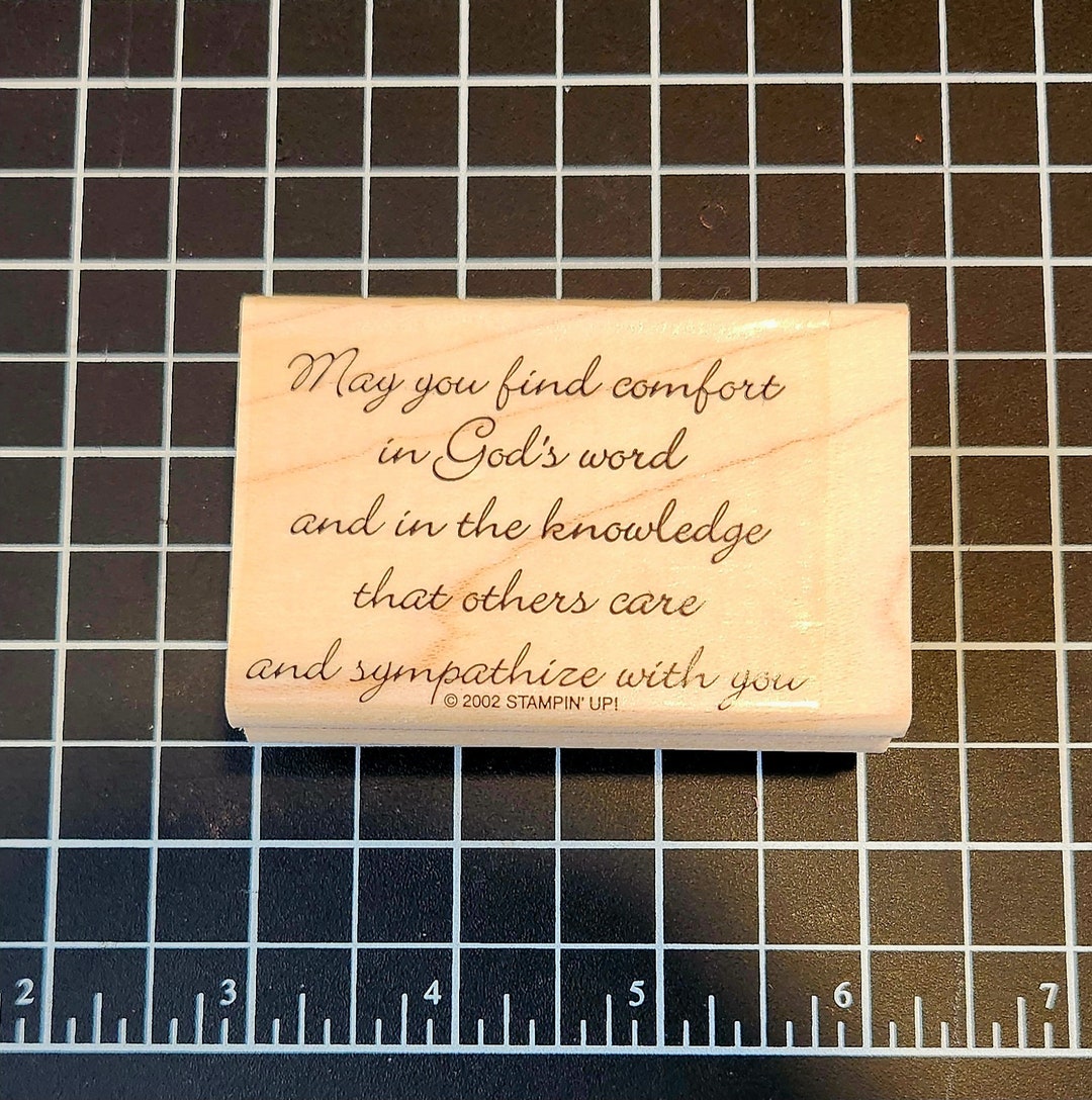 2002 Stampin up Sympathy Stamp, May You Find Comfort, Junk Journal ...