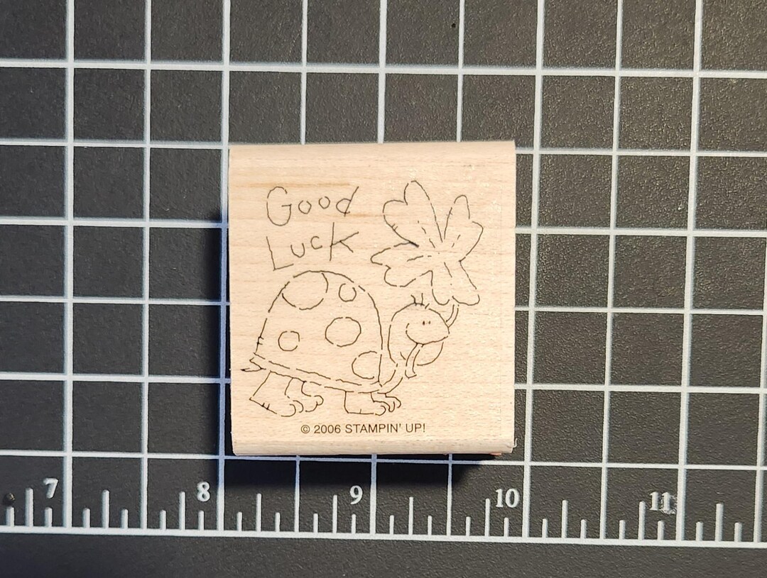 Good Luck Stamp, Junk Journal Stamps, Paper Craft Supplies, Turtle ...