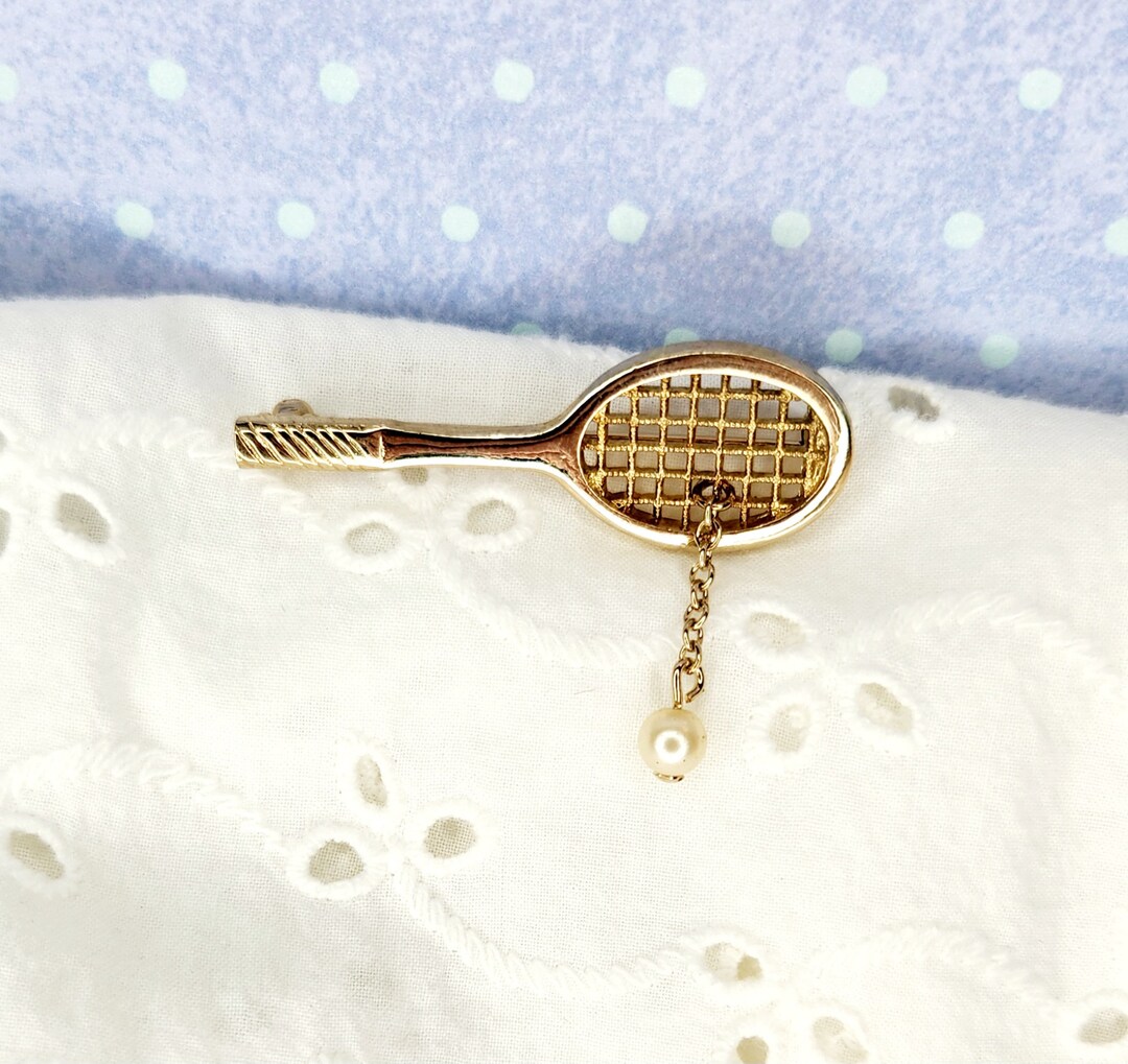 Vintage 1980s Signed Avon Tennis Racket Pin Brooch, G13 - Etsy