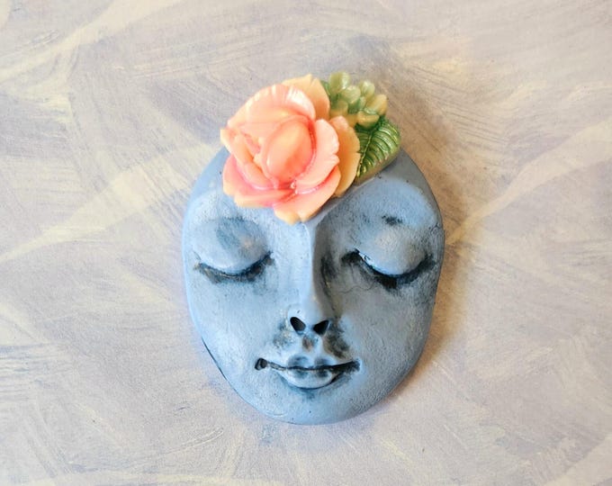 Polymer Clay Face for Doll Making, Clay Face for Assemblage Art ...