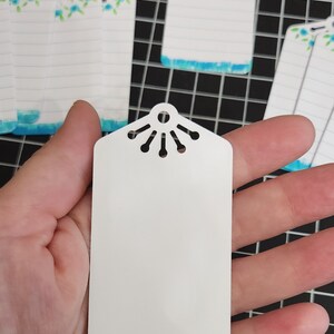 12 Lined Floral Tags, Index Card Junk Journal Supplies, Tags ...