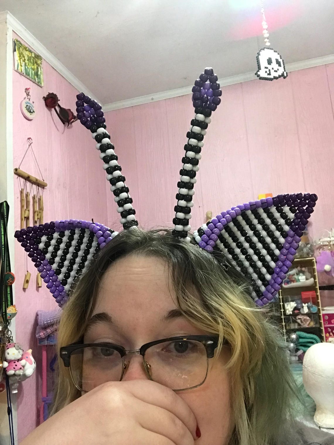 CUSTOM Kandi Neopets Aisha Beaded Ear Headband ( Choose Your Colors ...