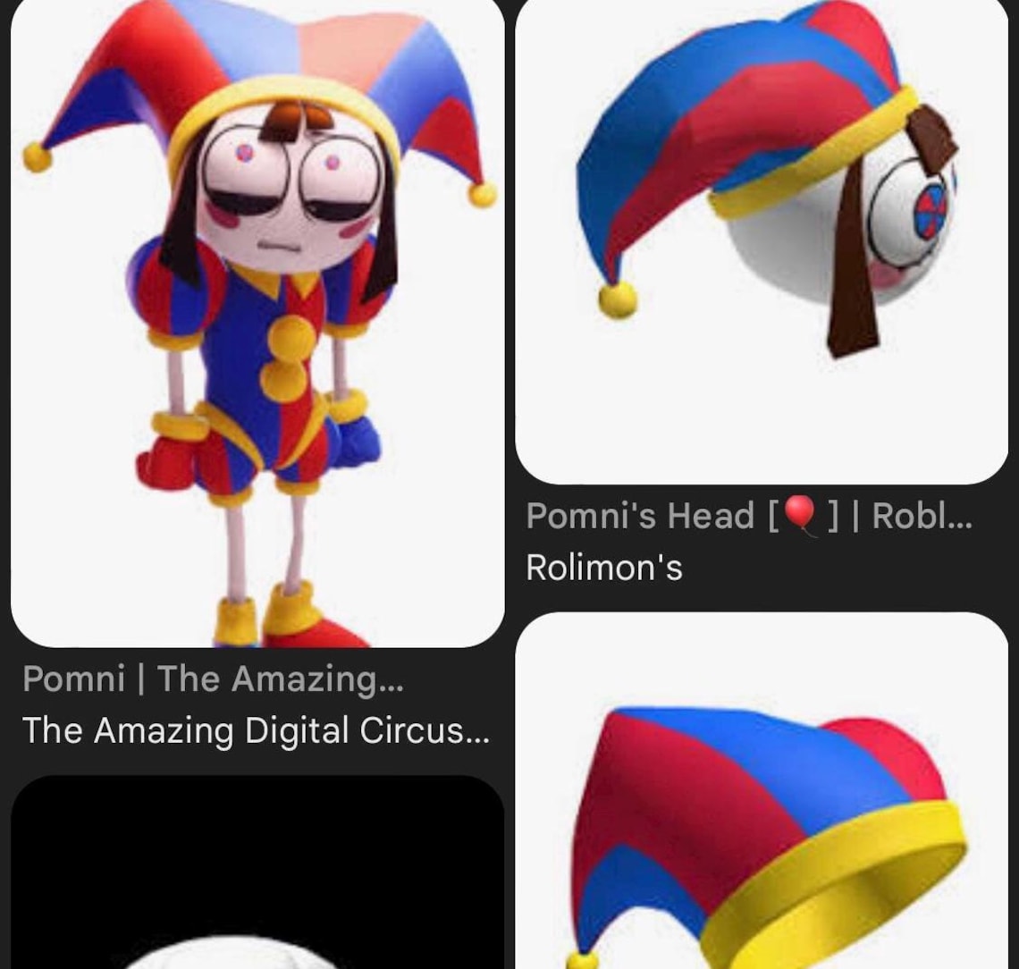 The Amazing Digital Circus Pomni Crochet Jester Hat With Working Bells ...