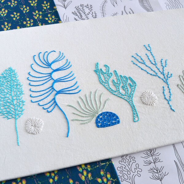 Coral Embroidery - Etsy