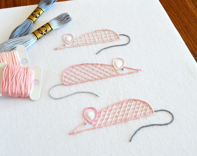 Modern hand embroidery by Kelly Fletcher by KFNeedleworkDesign