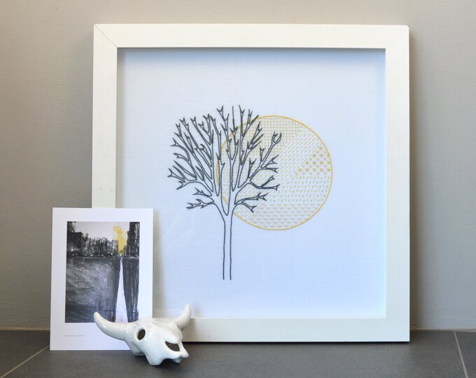 Modern hand embroidery by Kelly Fletcher by KFNeedleworkDesign