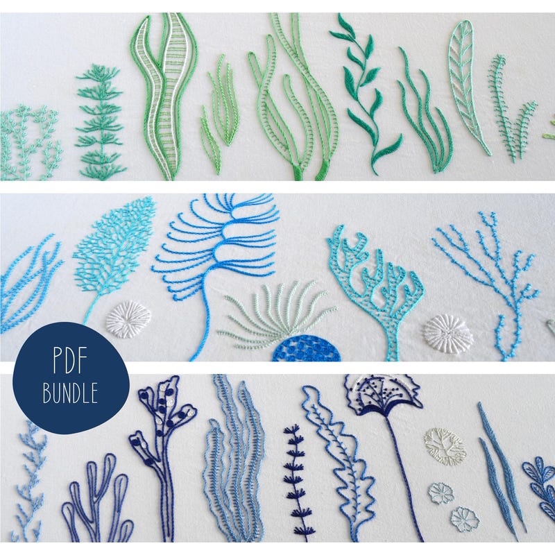 Coral Embroidery - Etsy