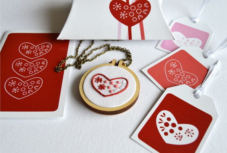 Heart Embroidery Sampler Pattern, Beginner Stitch Guide (PDF Pattern ...