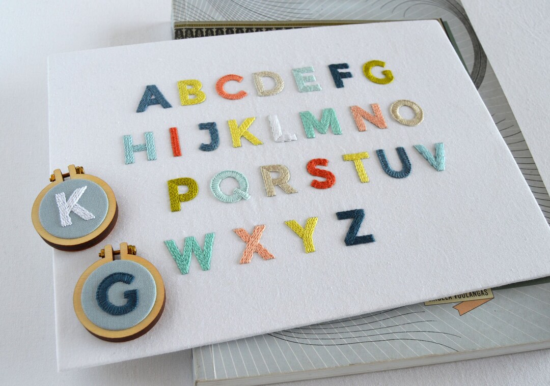Micro Monograms, a Modern Embroidery Pattern for a Contemporary ...