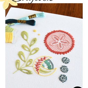 Shylock Embroidery Pattern, a Modern Take on Crewel and Jacobean Design ...