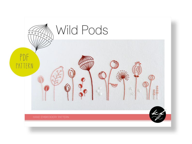 Wild Pods, an Embroidery Pattern of Seed Casings, Husks and Burrs Found ...