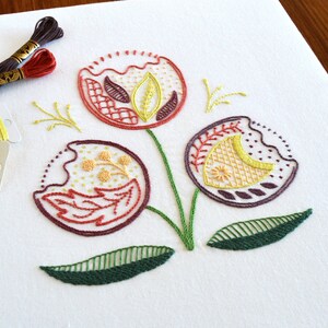 Modern Jacobean, 5 Hand Embroidery Patterns With a Fresh Take on Crewel ...