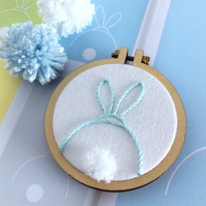 Shy Rabbit, a Fun and Easy Embroidery Pattern for the Whole Family - Etsy