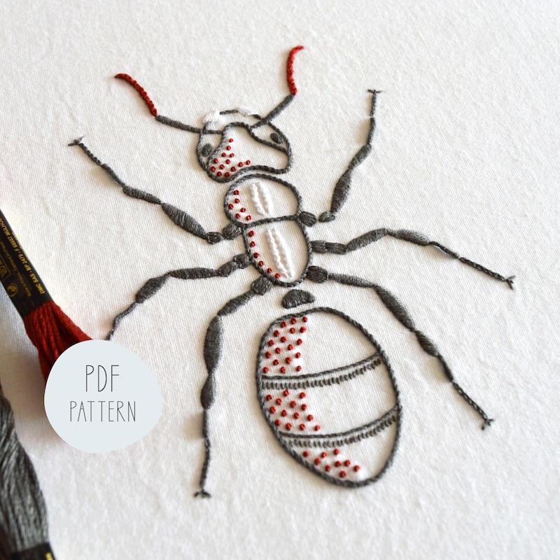 Ant Embroidery - Etsy