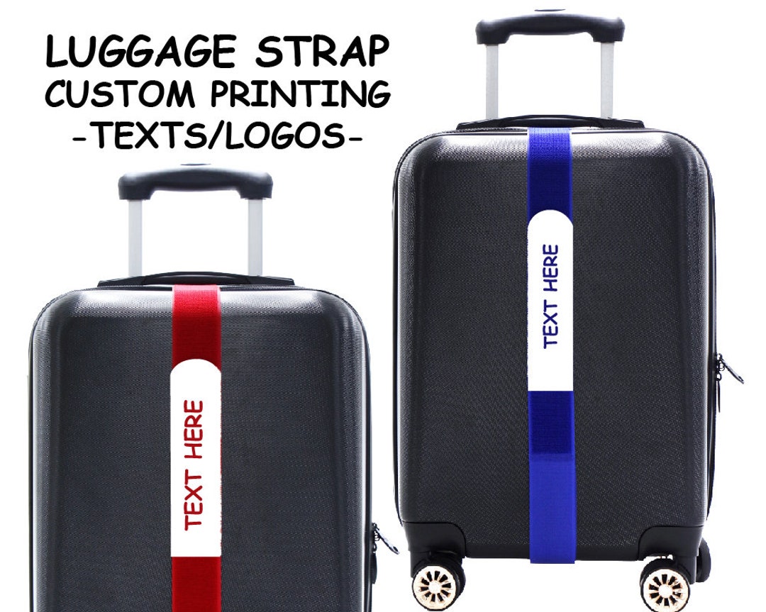 CUSTOM Printing Text/logo Portable Luggage Strap - Etsy