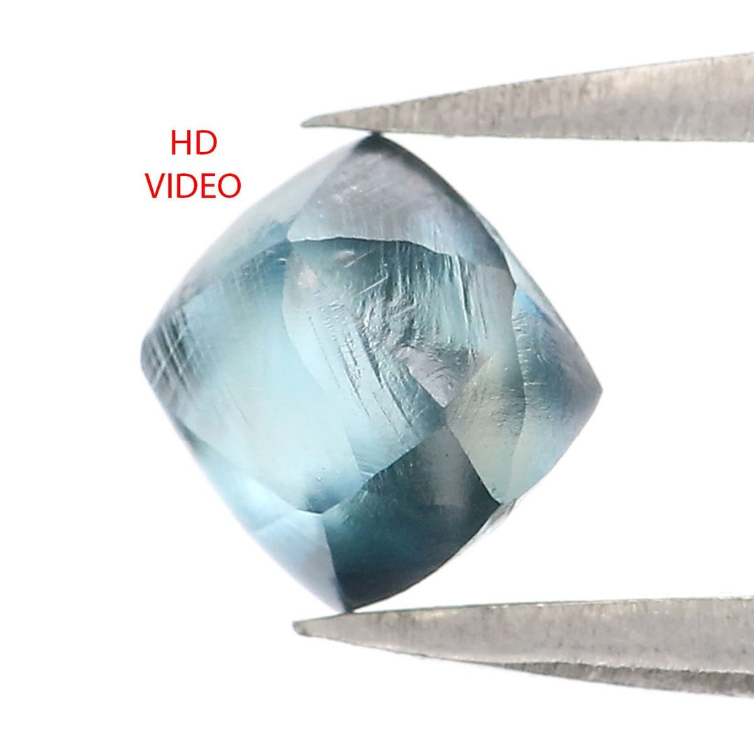 1.16 CT Natural Loose Rough Shape Diamond Blue Color Rough Cut Diamond ...
