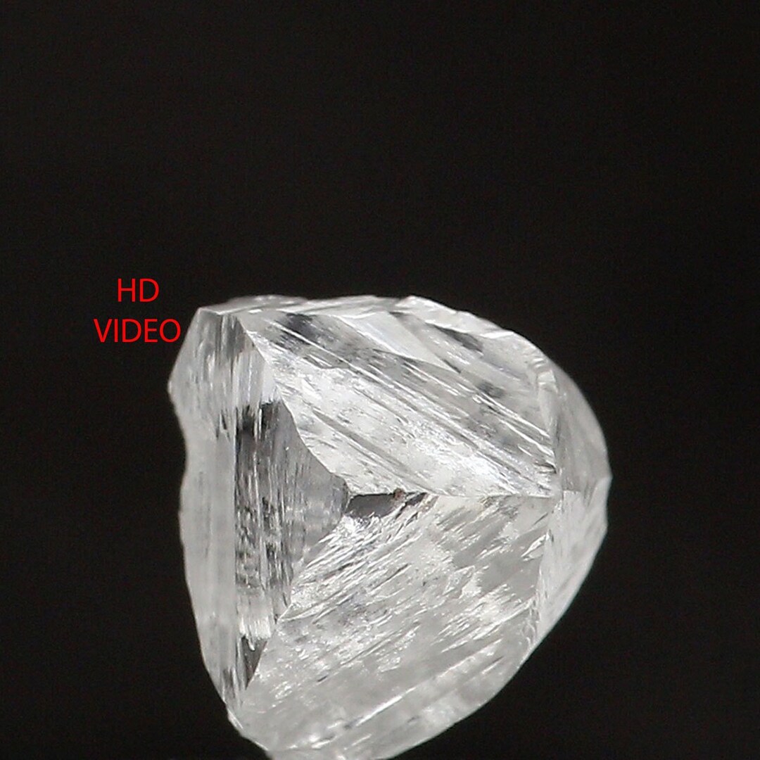 Natural Loose Rough White-f Color Diamond 1.34 CT 6.40 MM Rough ...