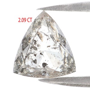 2.09 CT Natural Loose Triangle Shape Diamond White - G Triangle Cut ...