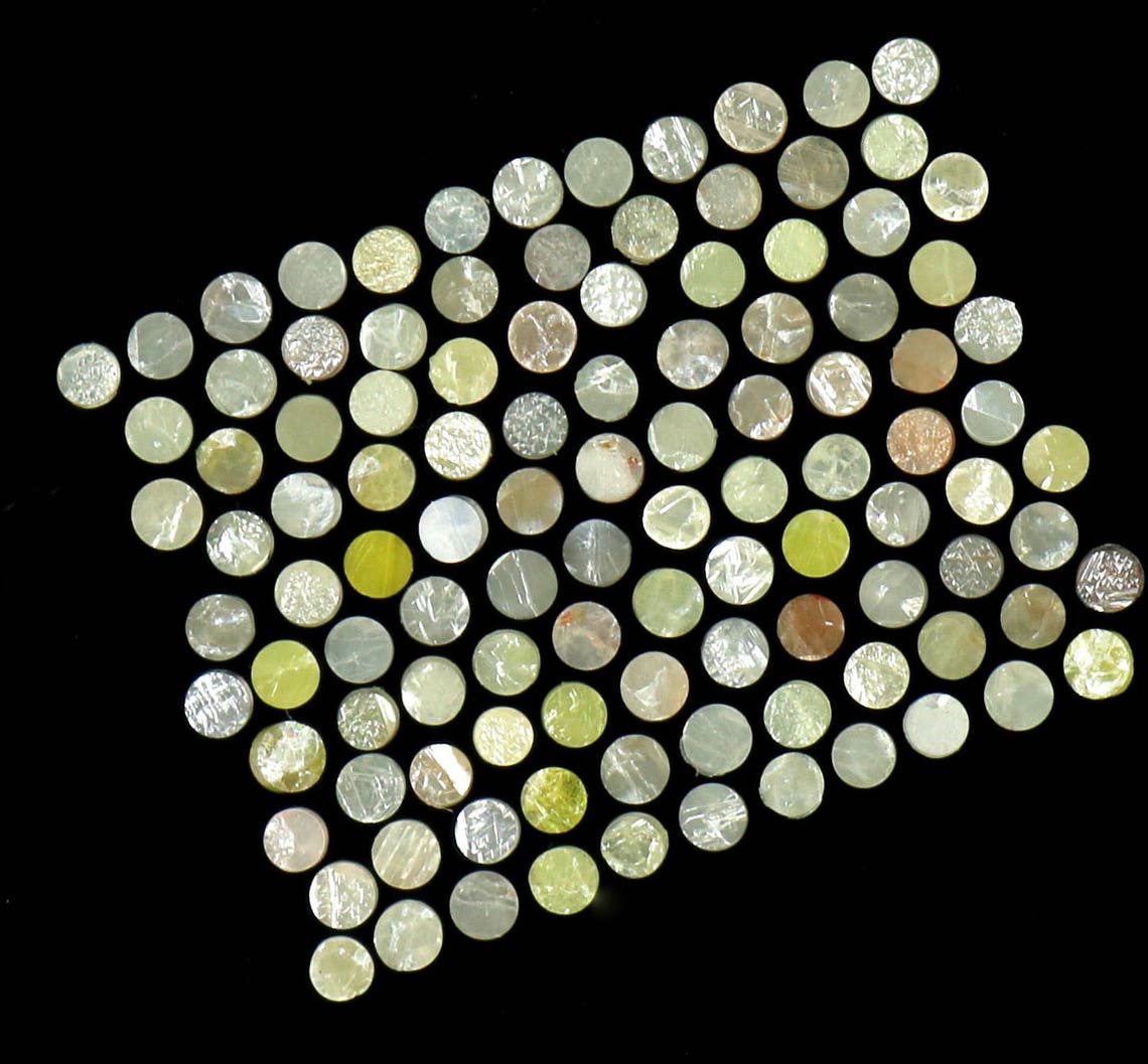 Natural Loose Diamond Rough Tablet Round Cut Mix Color Yellow - Etsy