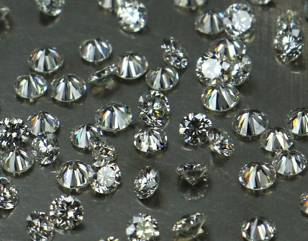 Lab Grown Loose White Diamond Round Brilliant Cut VS Clarity 2.20 to 3. ...