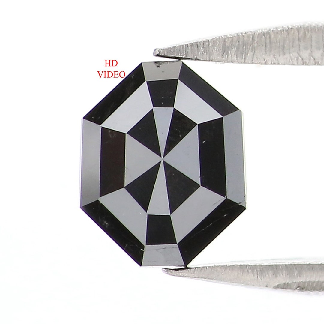 Natural Loose Octagon Diamond Black Color Octagon Diamond - Etsy