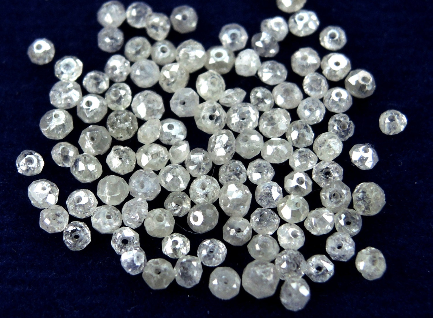 Natural Loose Diamond Round Beads Fancy Ice Gray Color I1 I3 - Etsy