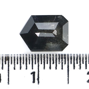 2.05 Ct Natural Loose Shield Shape Diamond Salt and Pepper Shield Cut ...