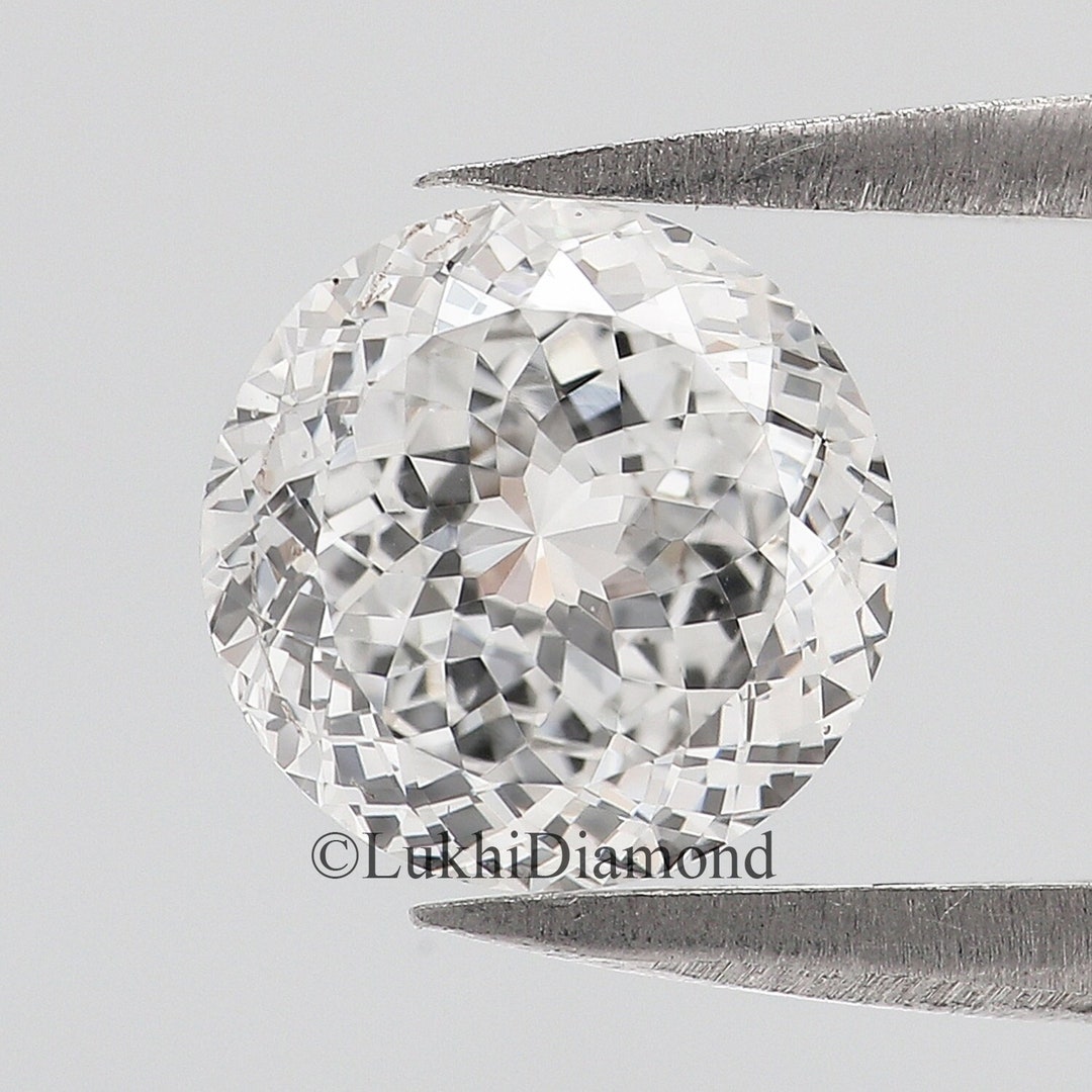 1 CT Round Portuguese Cut Diamond E/F Color VS Clarity Lab Grown ...