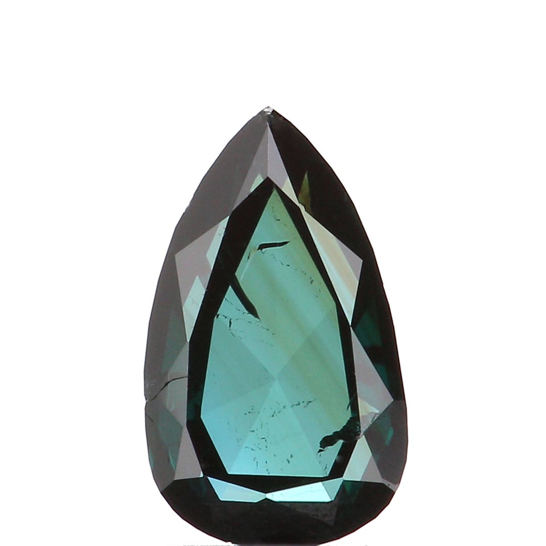 0.24 Ct Natural Loose Pear Shape Diamond Blue Color Pear Cut Diamond 5. ...