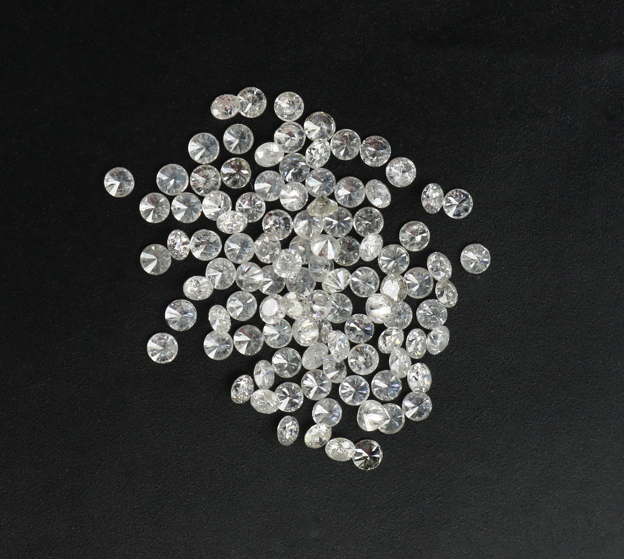Natural Loose Round Diamond G H White Color I1 I3 Clarity 25/50/75/100 ...