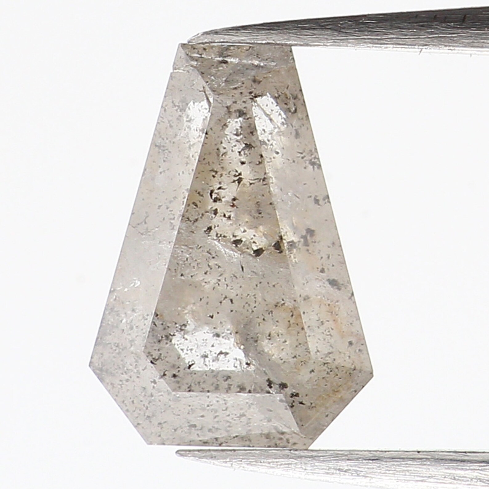 0.92 Ct Natural Loose Diamond Coffin Cut Diamond Grey | Etsy