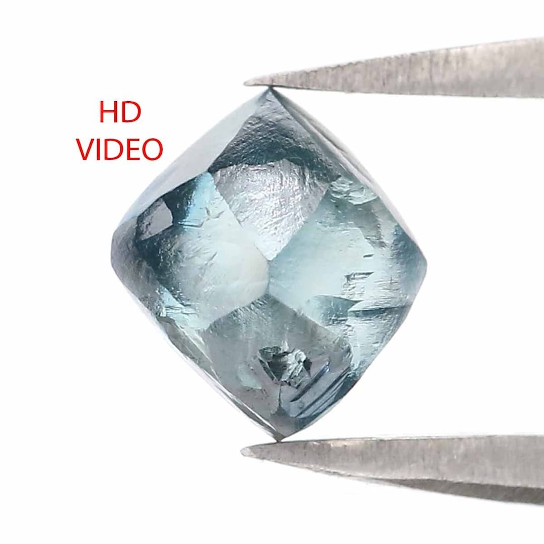1.05 CT Natural Loose Rough Shape Diamond Blue Color Rough Cut Diamond ...
