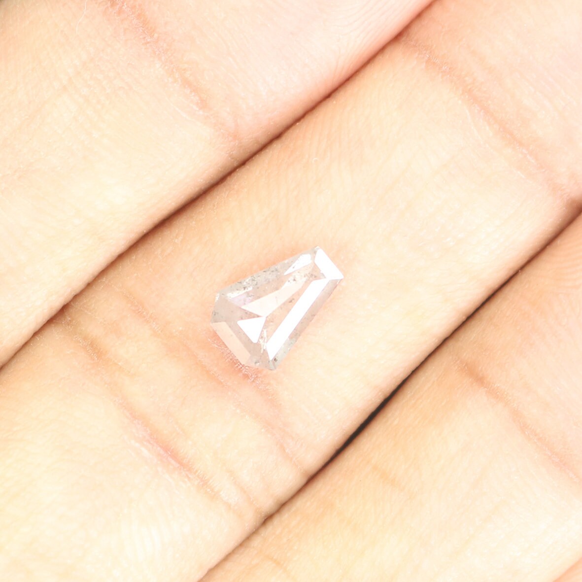 0.80 Ct Natural Loose Diamond Coffin Cut Diamond Grey | Etsy