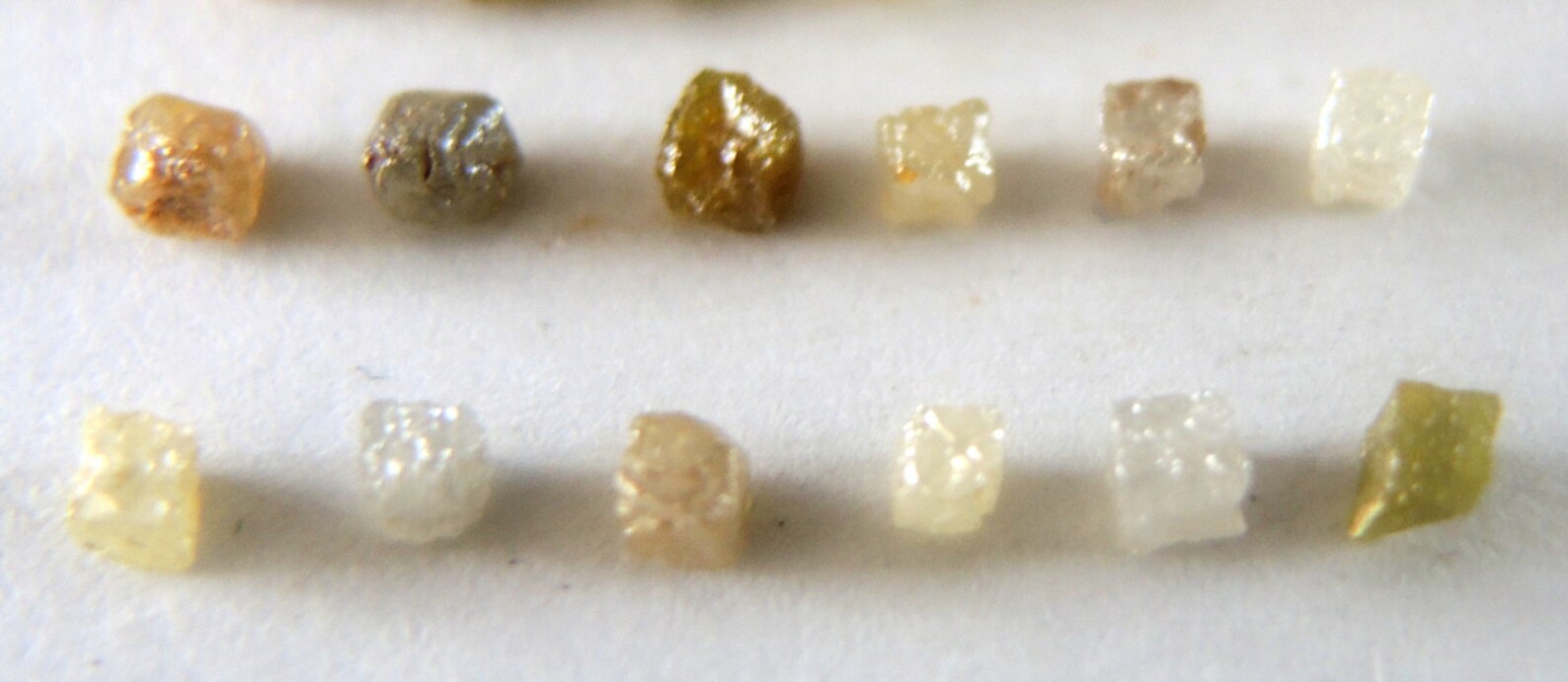 Natural Loose Diamond Rough Cube Mix Color Uncut Diamond 1.60 | Etsy