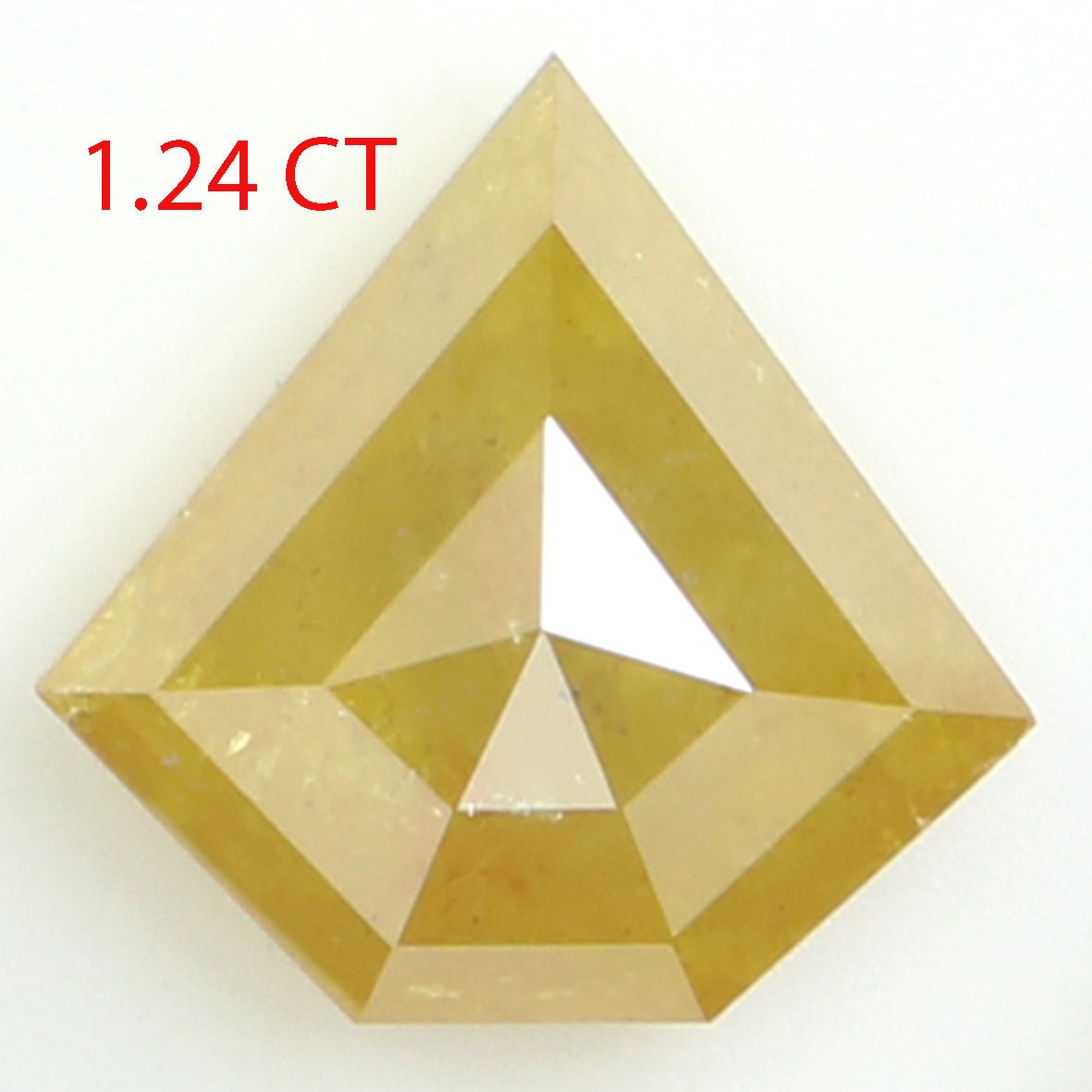 1.24 Ct Natural Loose Diamond Shield Cut Diamond Yellow | Etsy