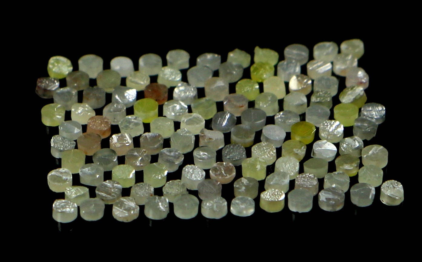 Natural Loose Diamond Rough Tablet Round Cut Mix Color Yellow | Etsy