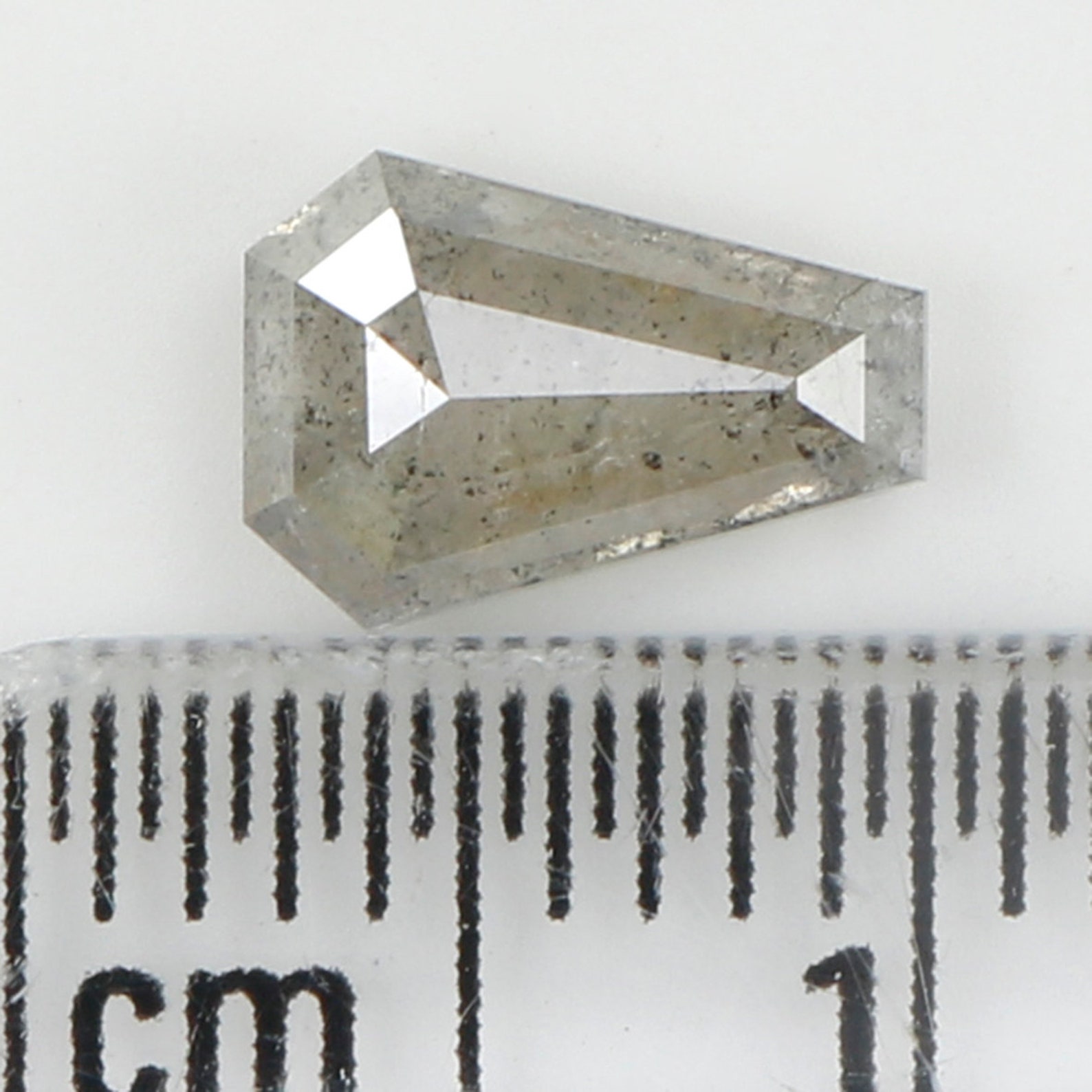 0.92 Ct Natural Loose Diamond Coffin Cut Diamond Grey | Etsy