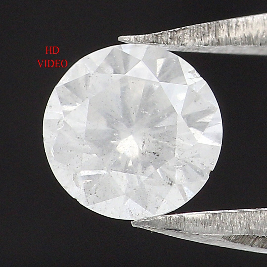 Natural Loose Round Brilliant Cut Diamond White-g Color 0.57 CT 5.30 MM ...