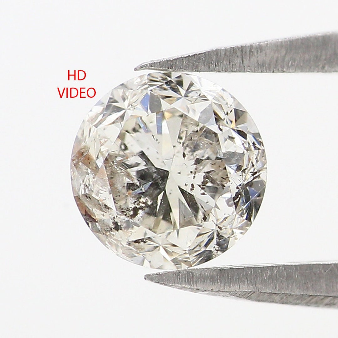 Natural Loose Round Brilliant Cut Diamond White G Color 0.90 CT 5.79 MM ...