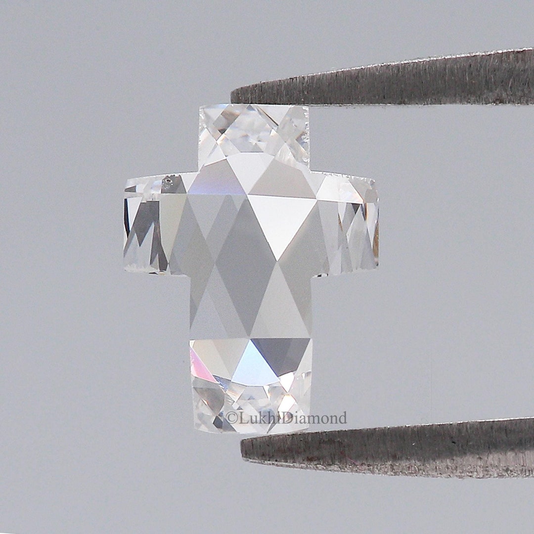 1.33 CT Lab Grown Cross Cut Diamond White - E Color VS1 Clarity Diamond ...