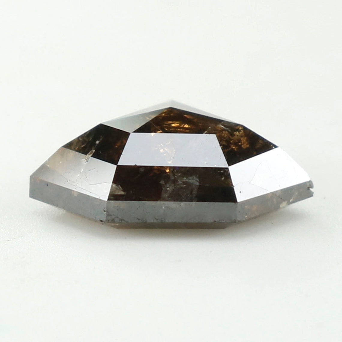 1.21 Ct Natural Loose Diamond Shield Cut Diamond Black Brown | Etsy