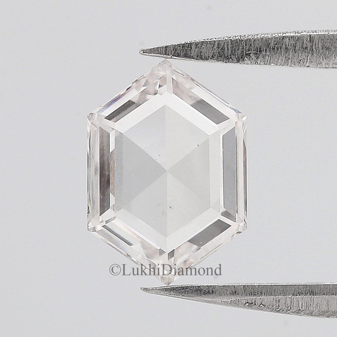0.95 CT Hexagon Brilliant Cut Lab Grown Diamond Lab Created Loose ...