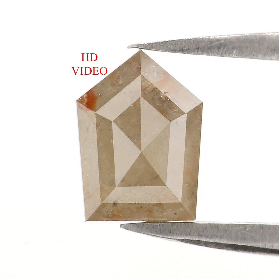 1.29 Ct Natural Loose Pentagon Shape Diamond Grey Color Pentagon Cut ...