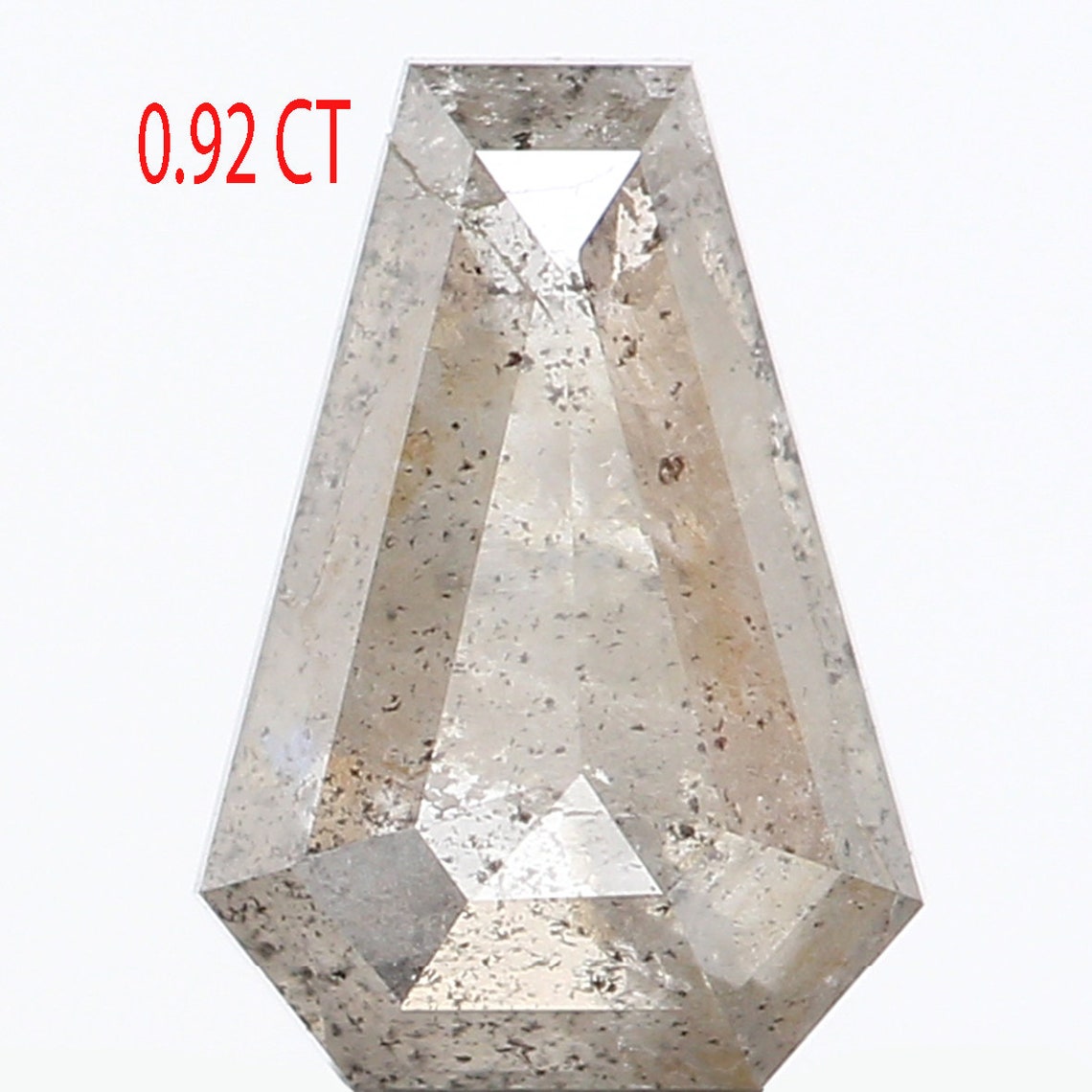 0.92 Ct Natural Loose Diamond Coffin Cut Diamond Grey | Etsy