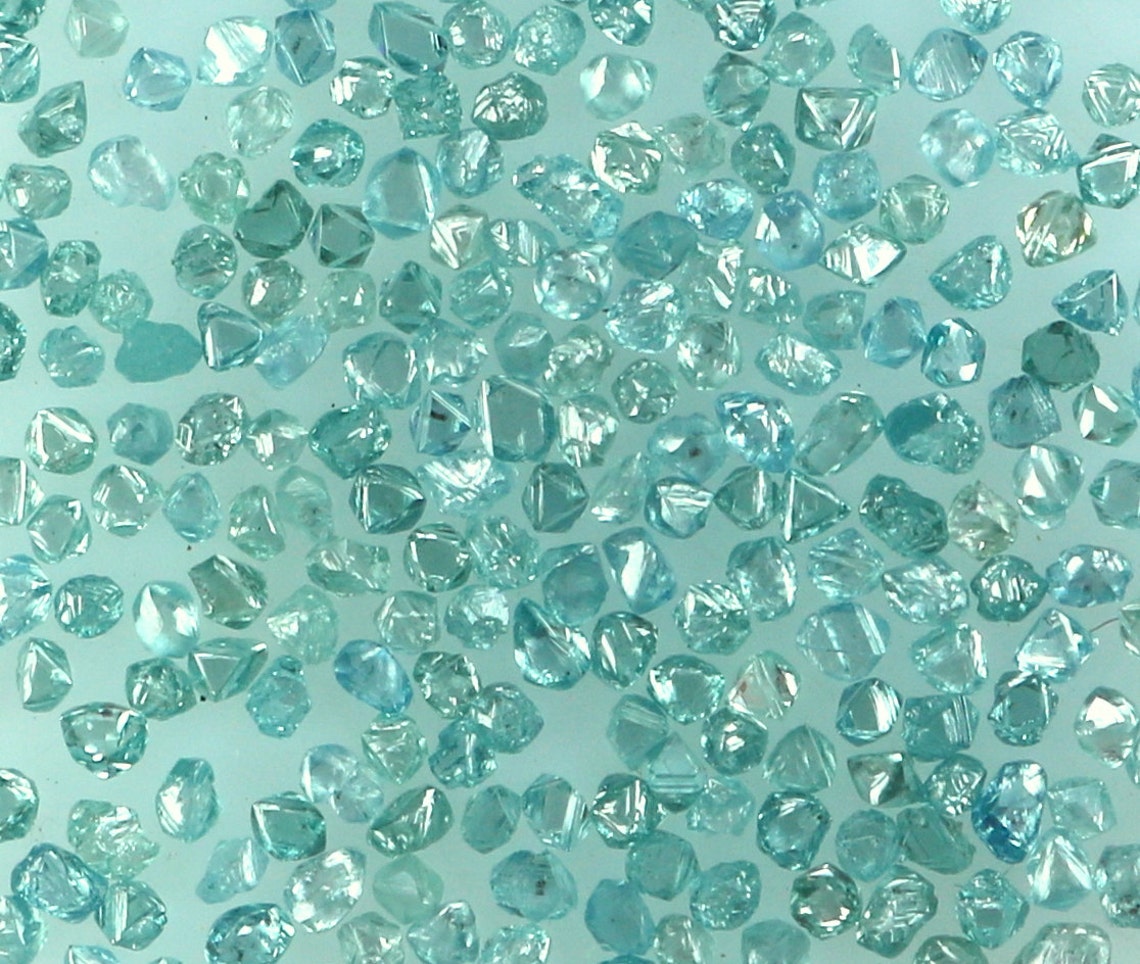 Natural Loose Diamond Raw Rough Blue Color SI1 Clarity 1000 - Etsy