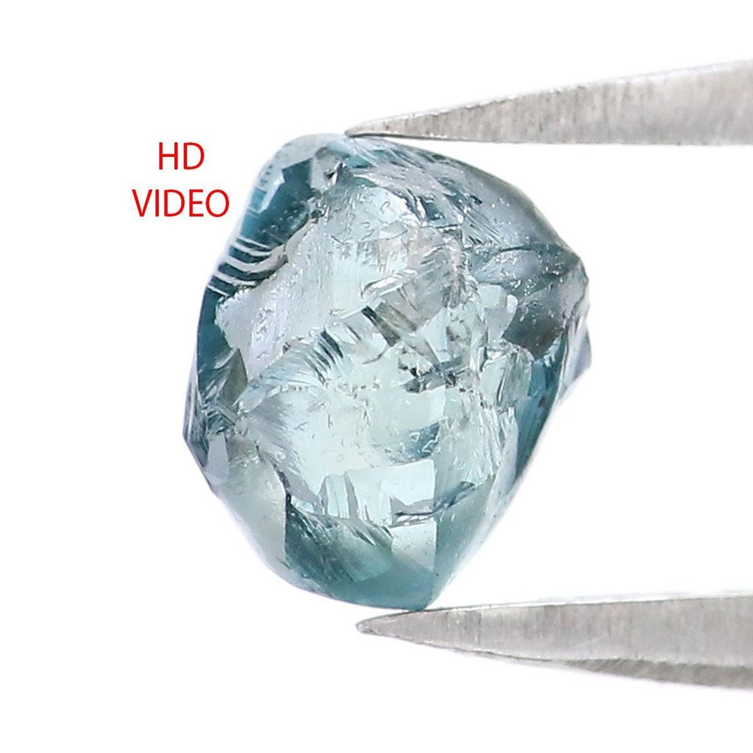 1.12 CT Natural Loose Rough Shape Diamond Blue Color Rough Cut Diamond ...